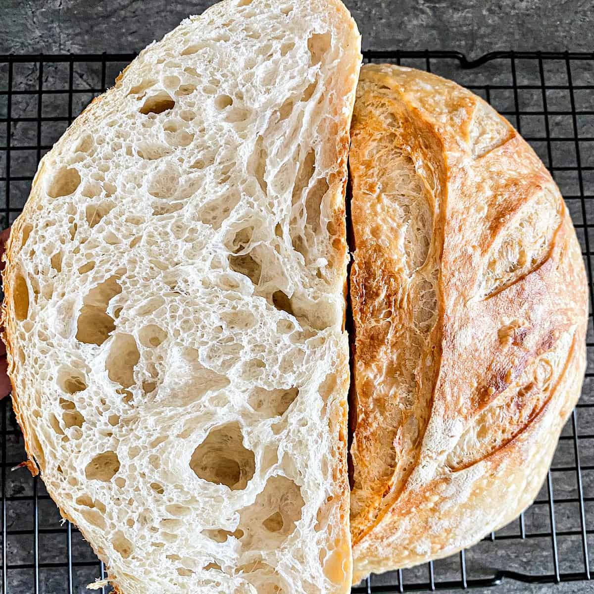How To Batch Bake Sourdough Bread - Stretch and Folds
