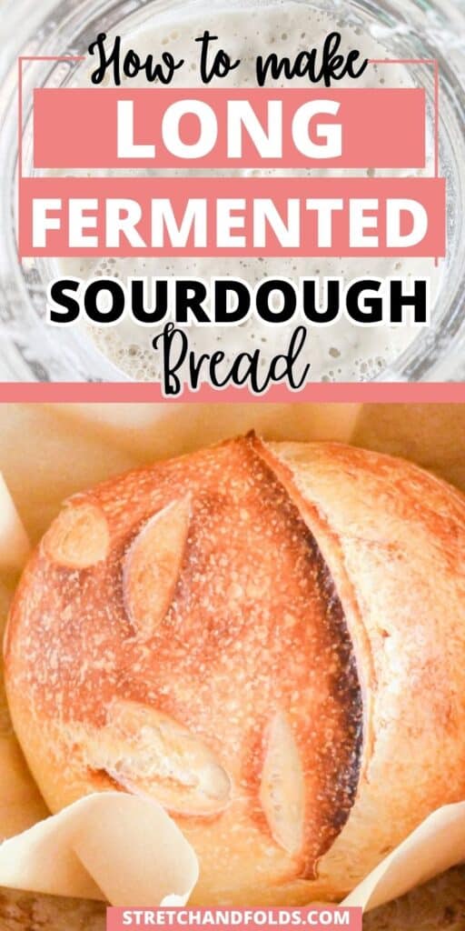 Long Fermented Sourdough Bread Recipe - Beginner's Guide - Stretch and ...