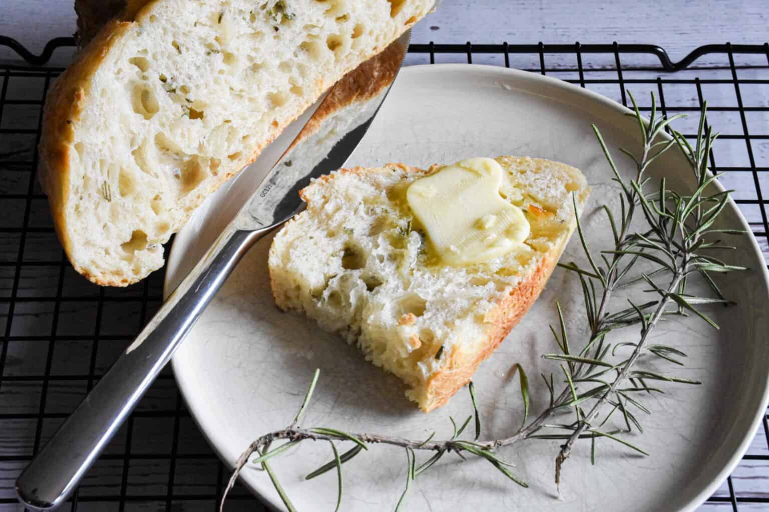 Aromatic Rosemary Sourdough Bread Recipe - Stretch and Folds
