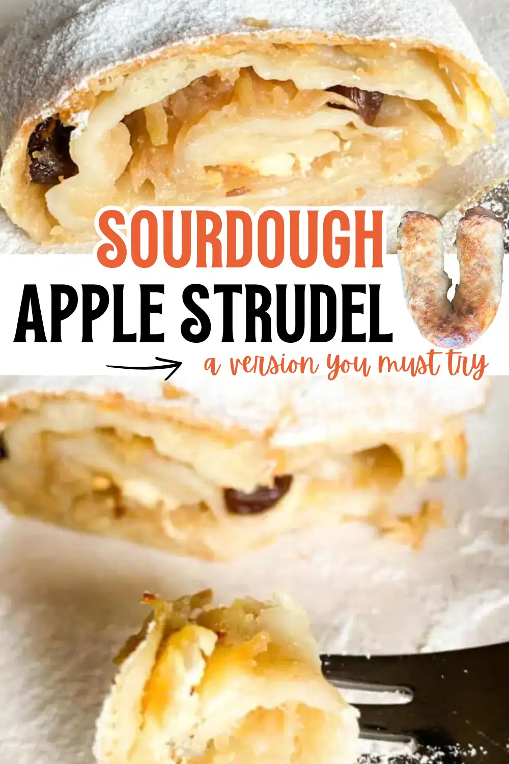 Sourdough Apple Strudel (Apfelstrudel) - Stretch and Folds