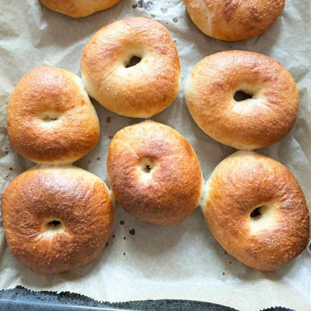 Sourdough Bagels Using Sweet Levain - Stretch and Folds