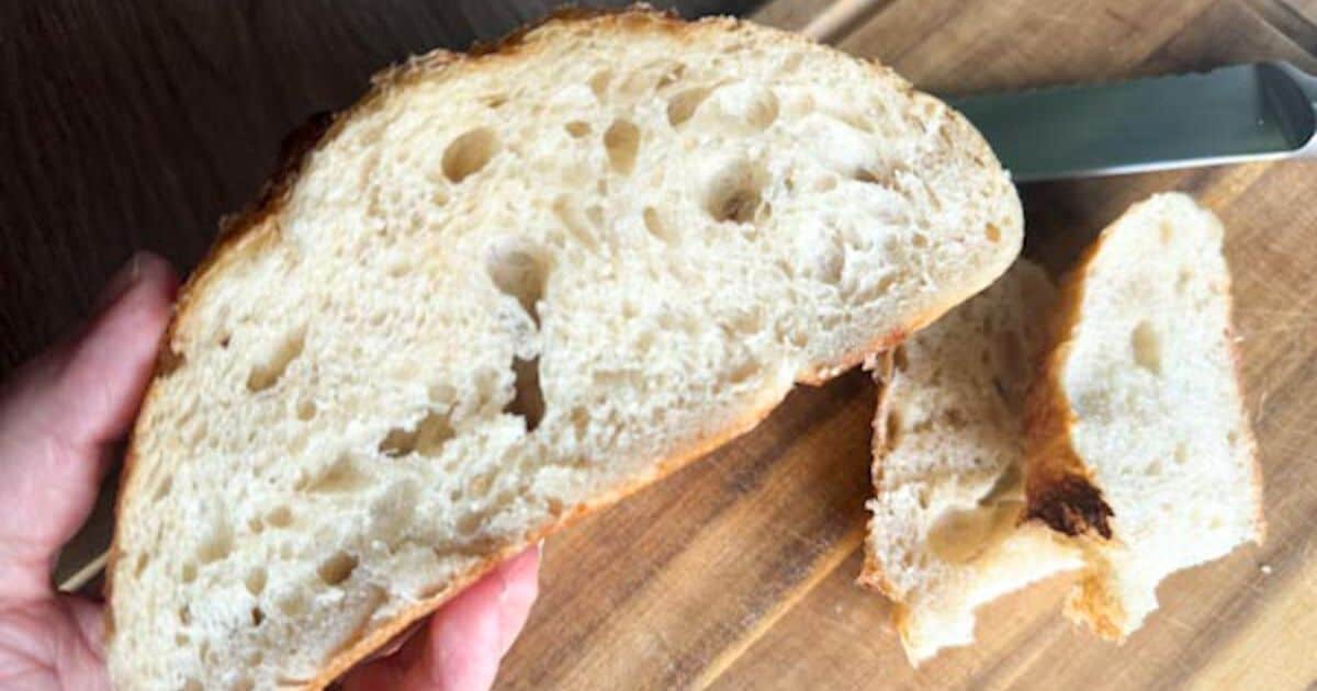 No Knead Sourdough Spelt Bread Recipe - Stretch and Folds