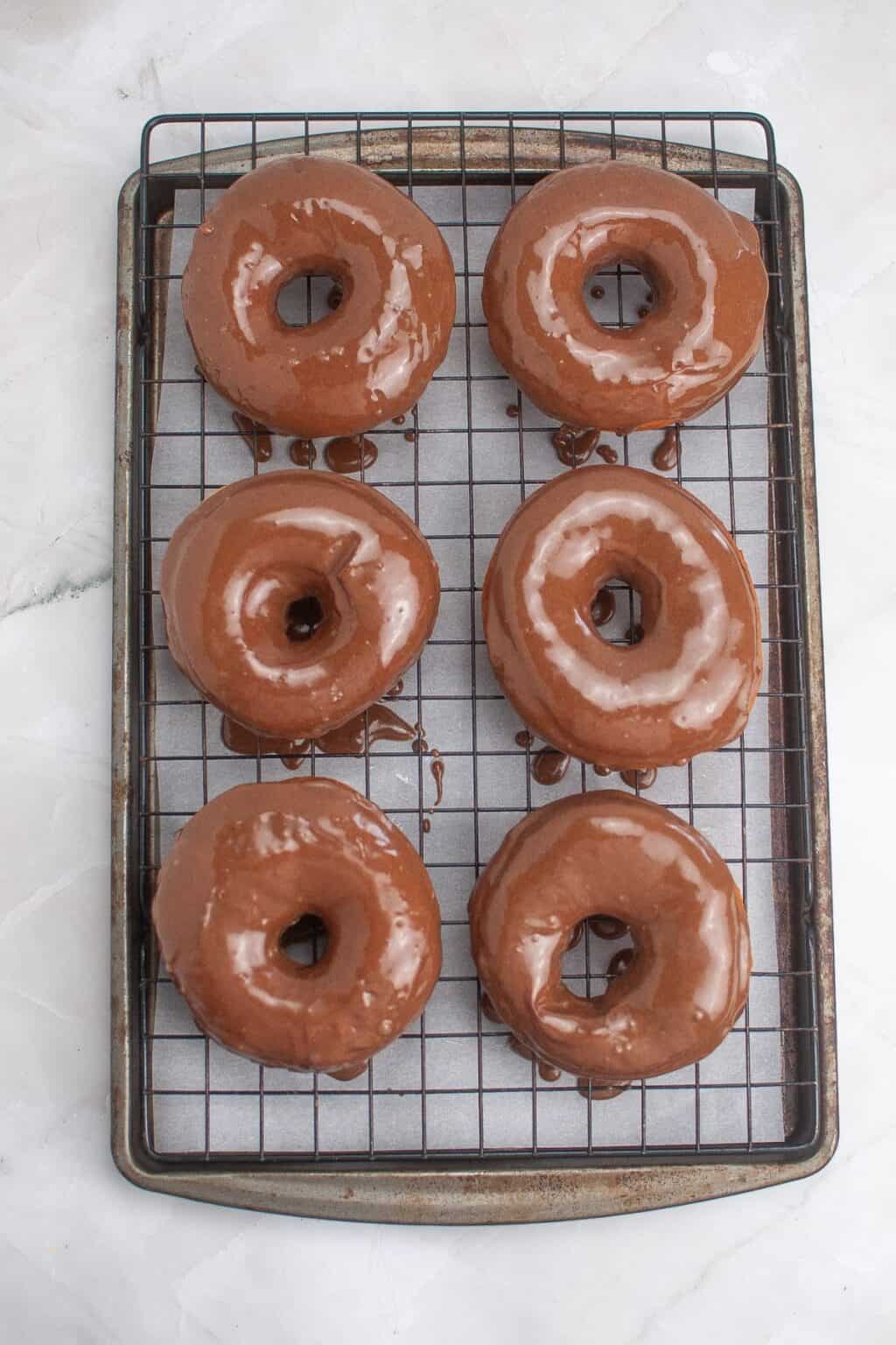 Sourdough Discard Chocolate Glazed Donuts - Stretch and Folds