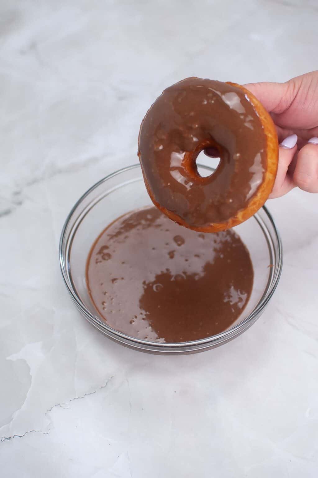 Sourdough Discard Chocolate Glazed Donuts - Stretch and Folds