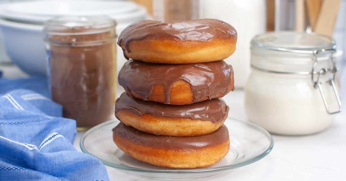 Sourdough Discard Chocolate Glazed Donuts - Stretch and Folds