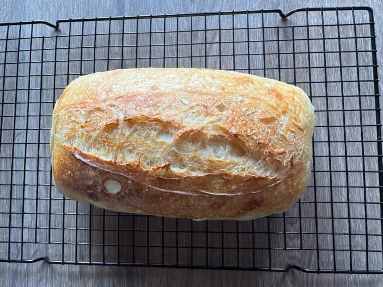 Sourdough Bread in a Loaf Pan (Two-Pan Method) - Stretch and Folds