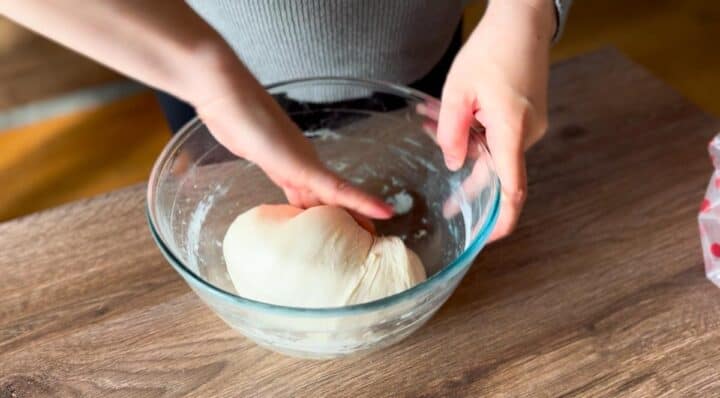 Sourdough Bread in a Loaf Pan (Two-Pan Method) - Stretch and Folds