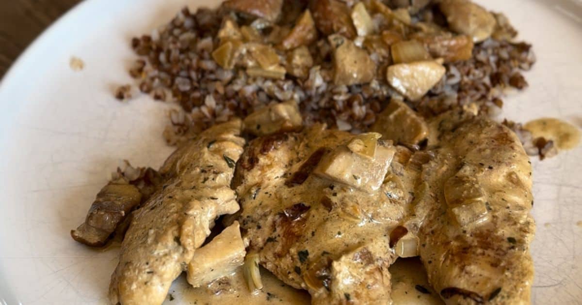 Creamy Porcini Chicken with Buckwheat - Stretch and Folds