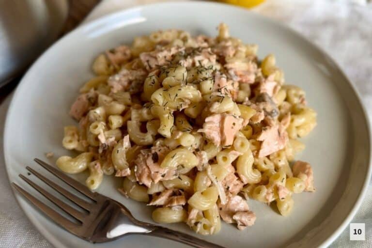 Creamy Dill Salmon Pasta - Stretch and Folds