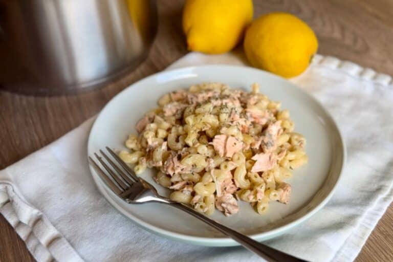 Creamy Dill Salmon Pasta - Stretch and Folds