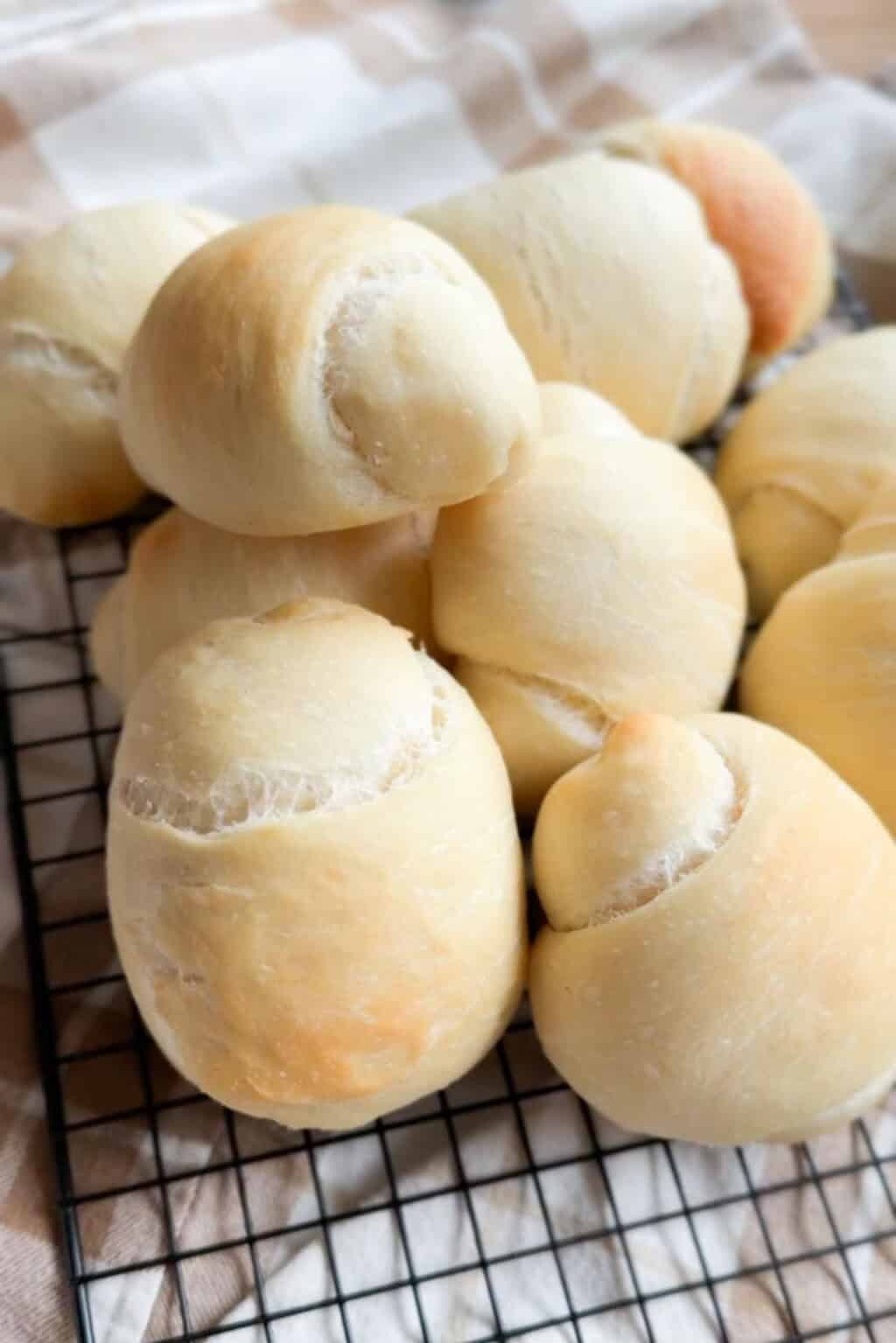 Soft Sourdough Italian Milk Rolls - Stretch and Folds
