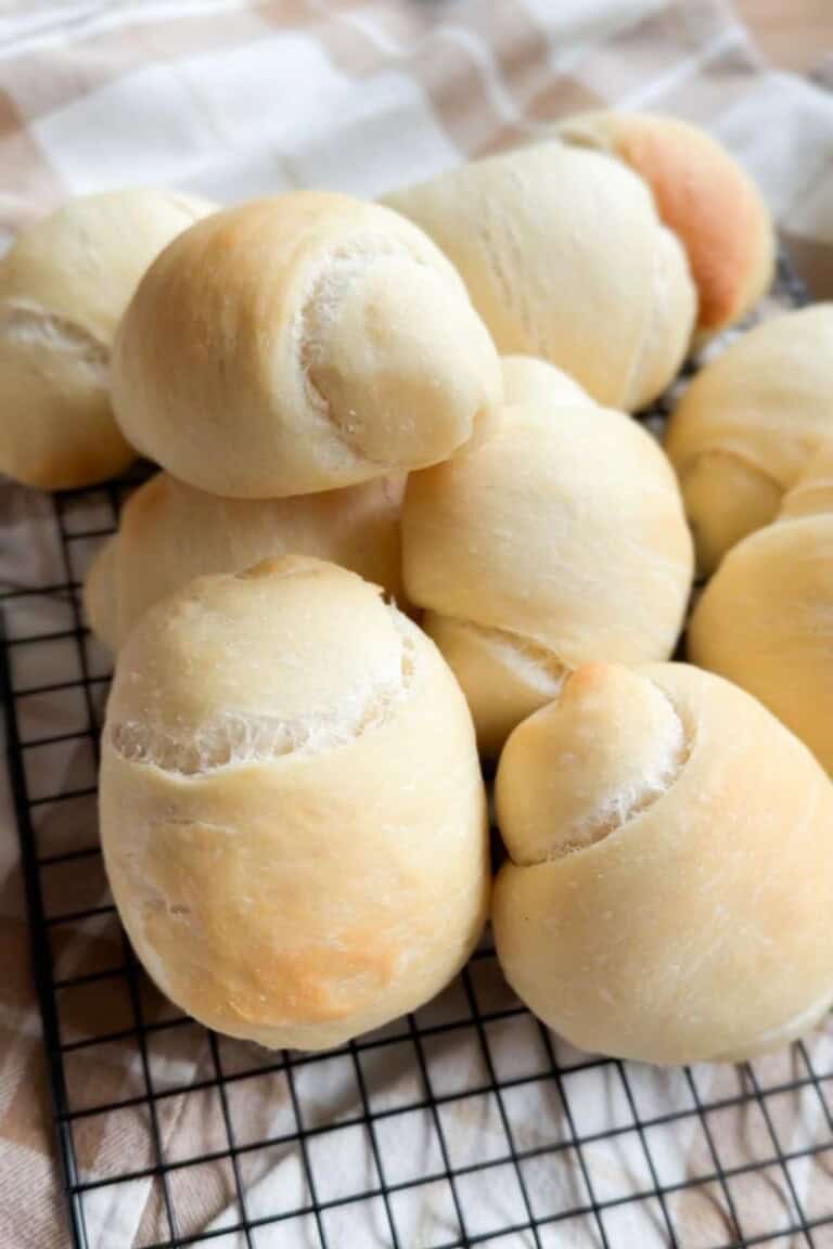 Soft Sourdough Italian Milk Rolls - Stretch and Folds