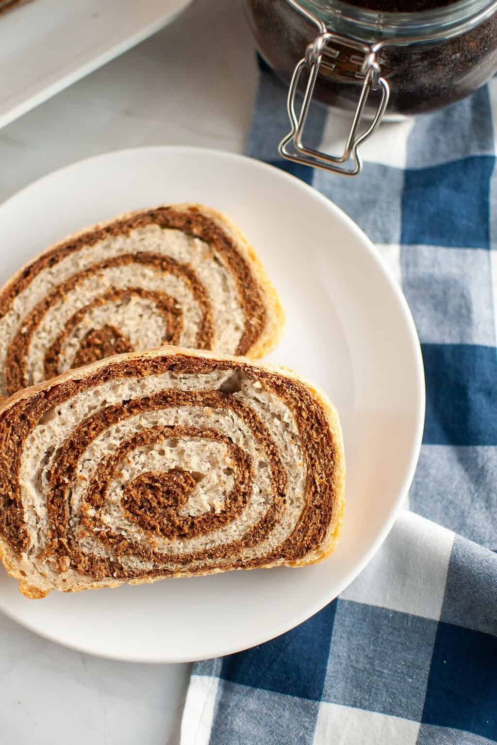 Marble Rye Sourdough Bread - Stretch and Folds