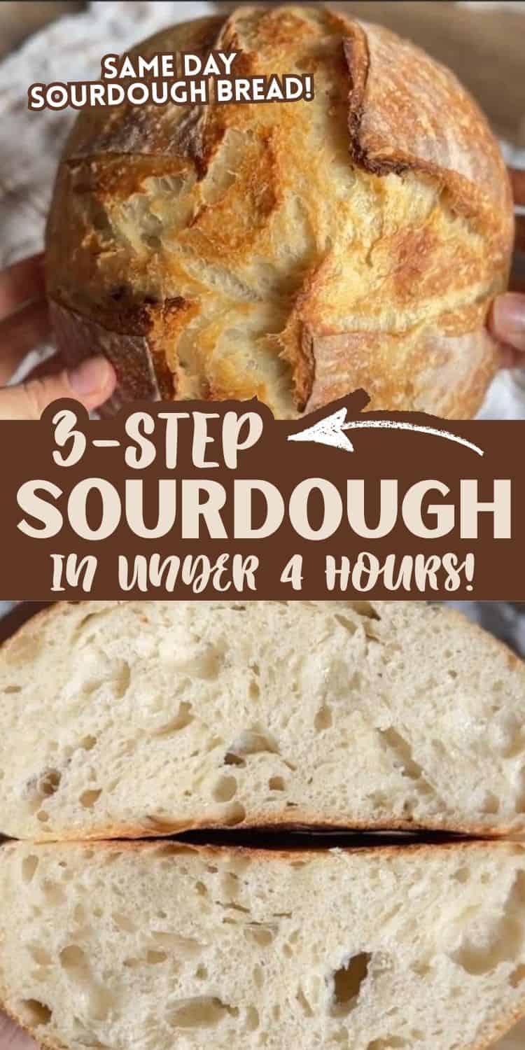 3-Step Sourdough in Under 4 Hours - Stretch and Folds