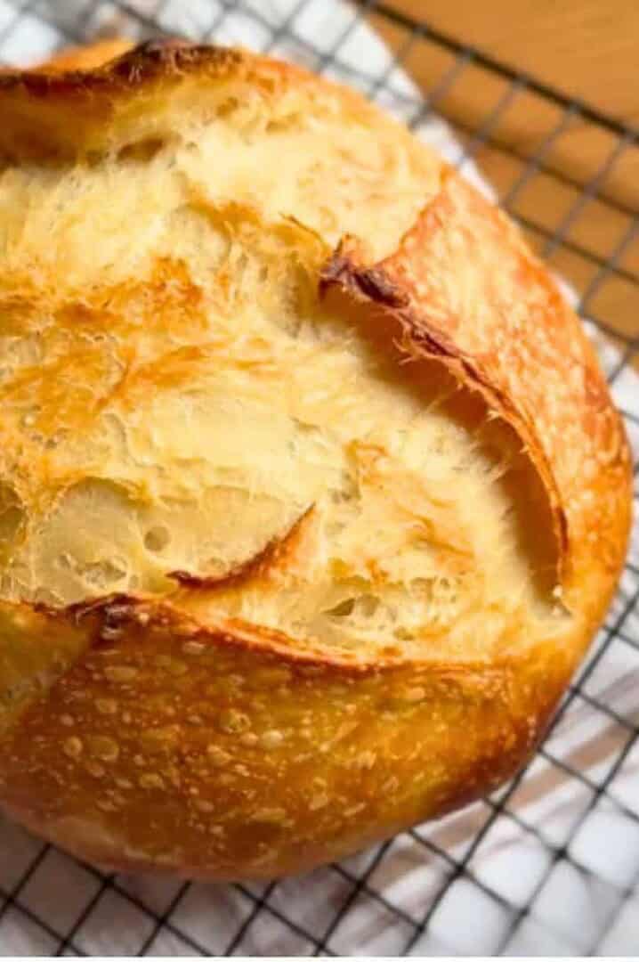 Hybrid Sourdough Bread (With Yeast) - Stretch and Folds